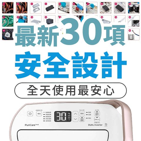 【全新盒損品】486xLG獨家 第五代19公升 LG PuriCare™ WiFi雙變頻除濕機UV消毒版-玫瑰金/19公升 MD191QGE0 - 486團購網